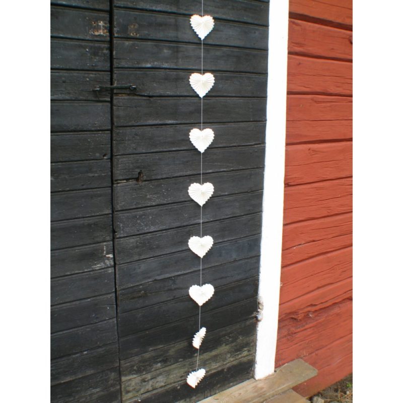 Hearts on a string - prachtige luxe slinger met 10 hartjes van 10cm