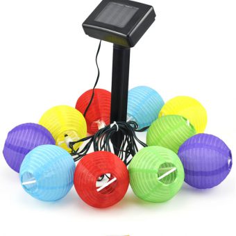 Witte lampion op zonne-energie - Solar lampionnen diverse kleuren ...